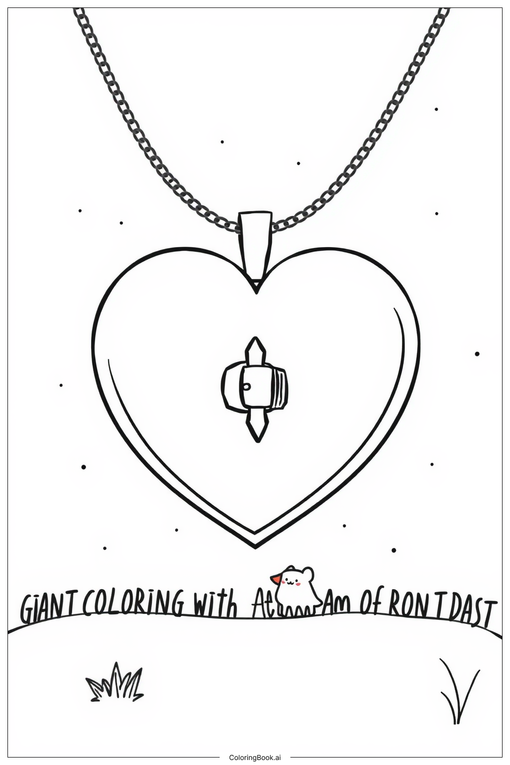 Heart Locket Coloring Pages