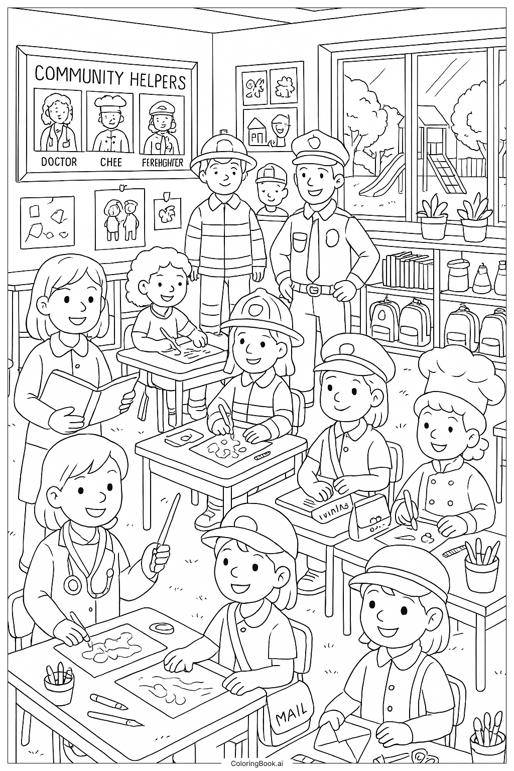 Dibujos Para Colorear De Sombreros De Ayudantes Comunitarios 223.000+