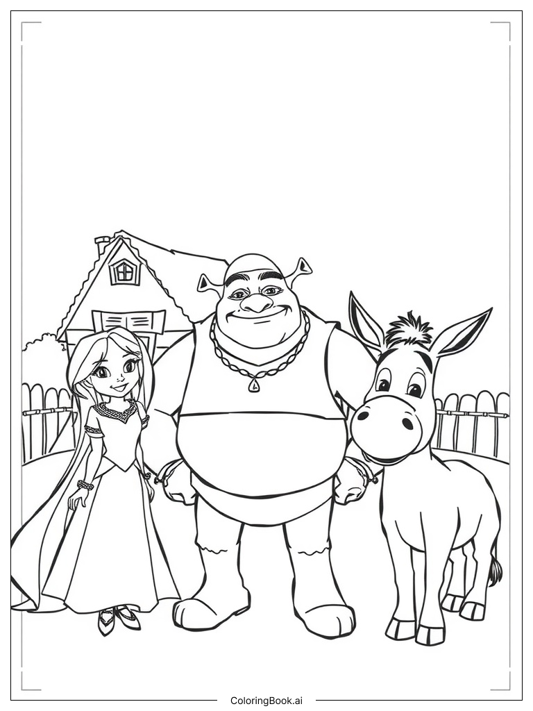 Coloriages Du Dragon Shrek Shrek Coloring Pages To Print Get