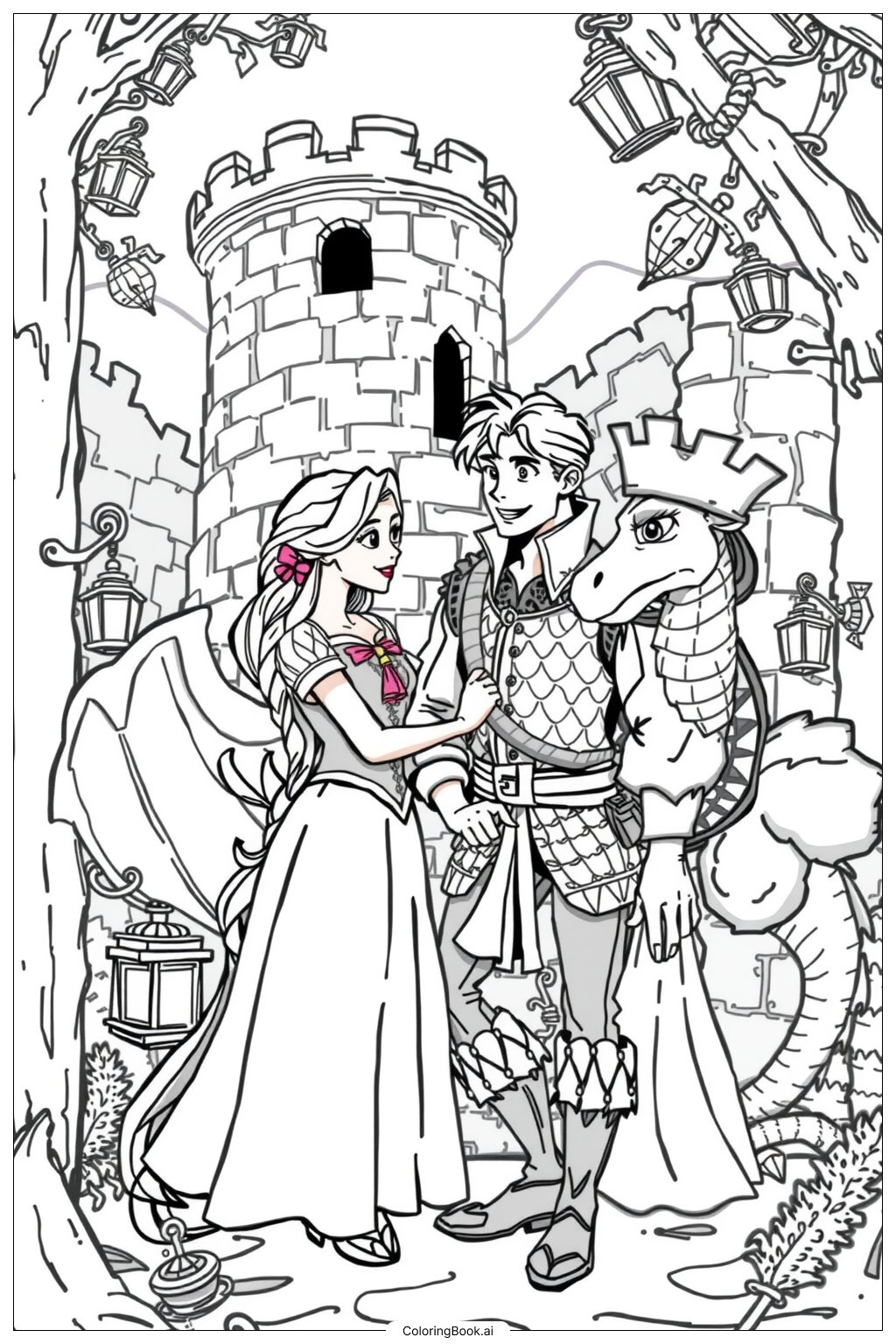 Rapunzel Tower Coloring Page The Art Of Tangled • The Tower Scene In