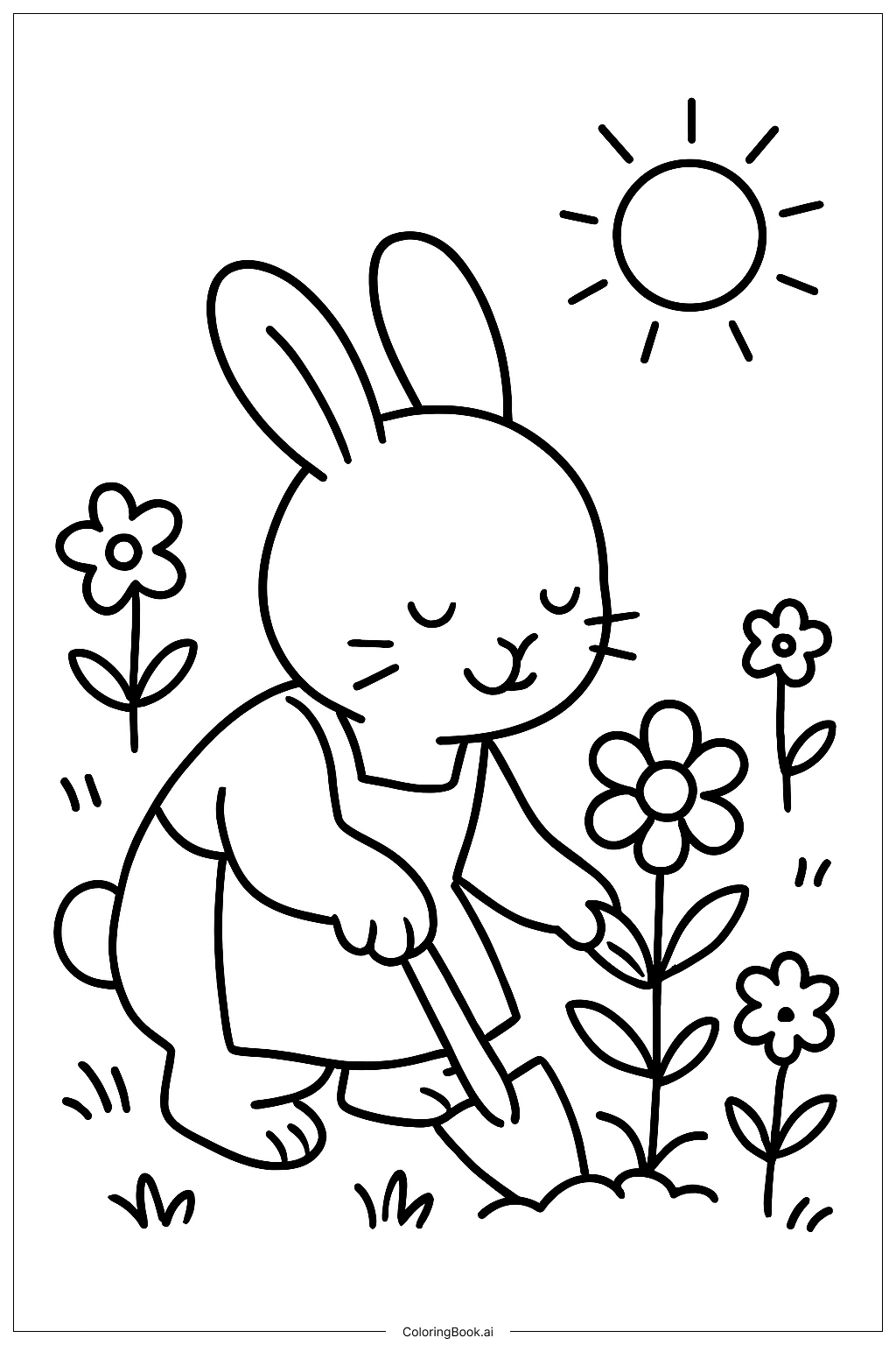 Animal In Forest Coloring Page (Free PDF&PNG Printable)