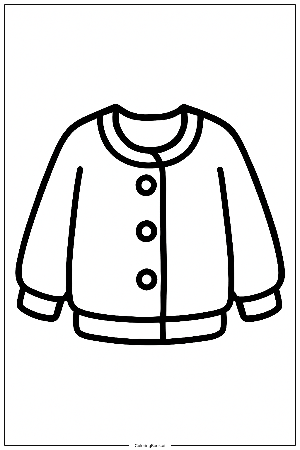 Página de Colorir Suéter Aconchegante de Outono (PDF & PNG Imprimíveis ...