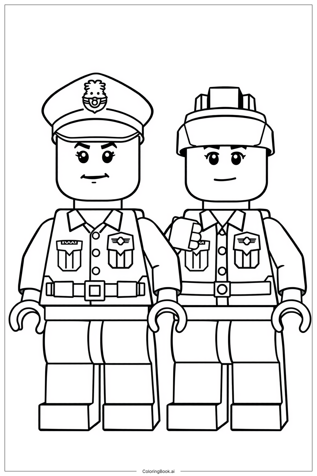 Lego Policeman Coloring Page Free Printable Coloring Pages