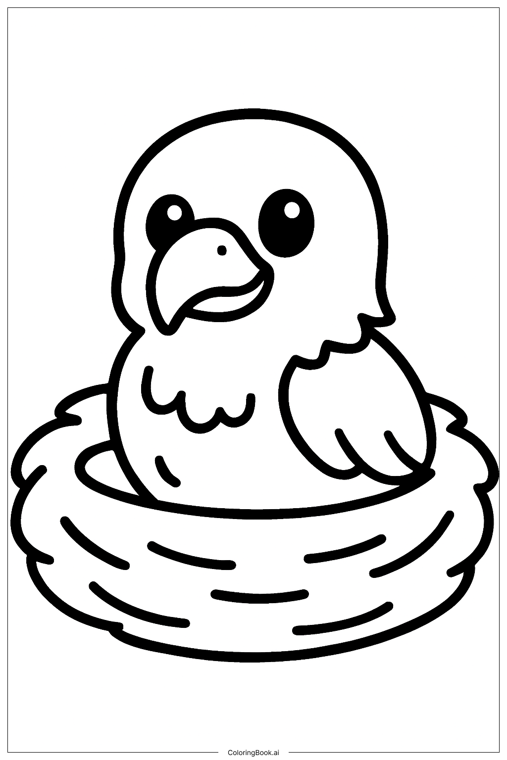 休息中的猎豹 填色页（免费 PDF&PNG 可打印）