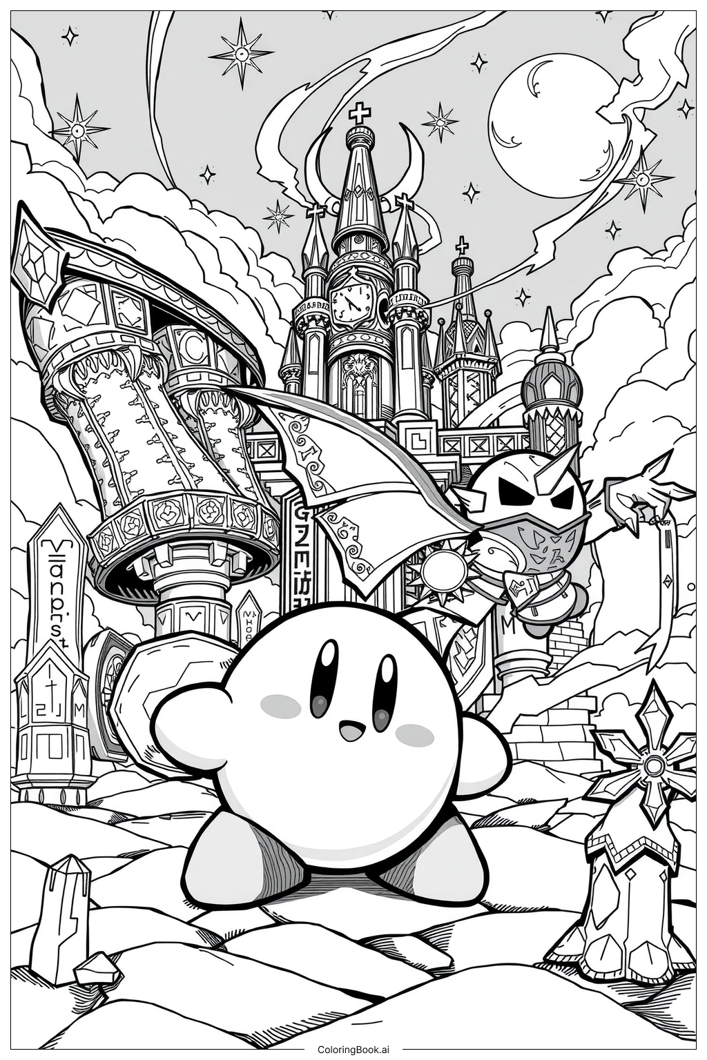 Kirby Coloring Sheets
