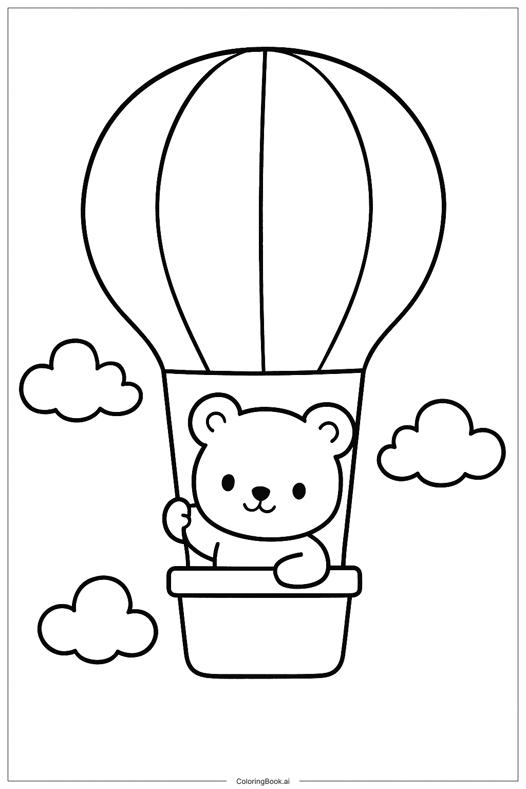 Cute Animal In Rain Boots Coloring Page (Free PDF&PNG Printable)
