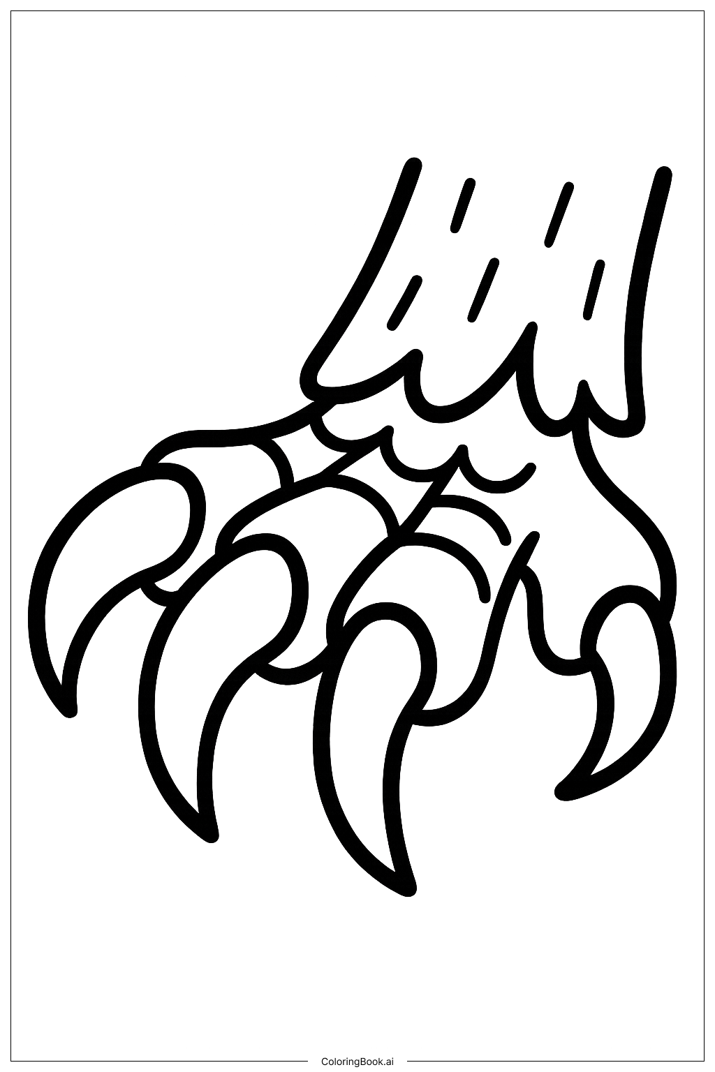 Eagle Talon Close Up Coloring Page (Free PDF&PNG Printable)
