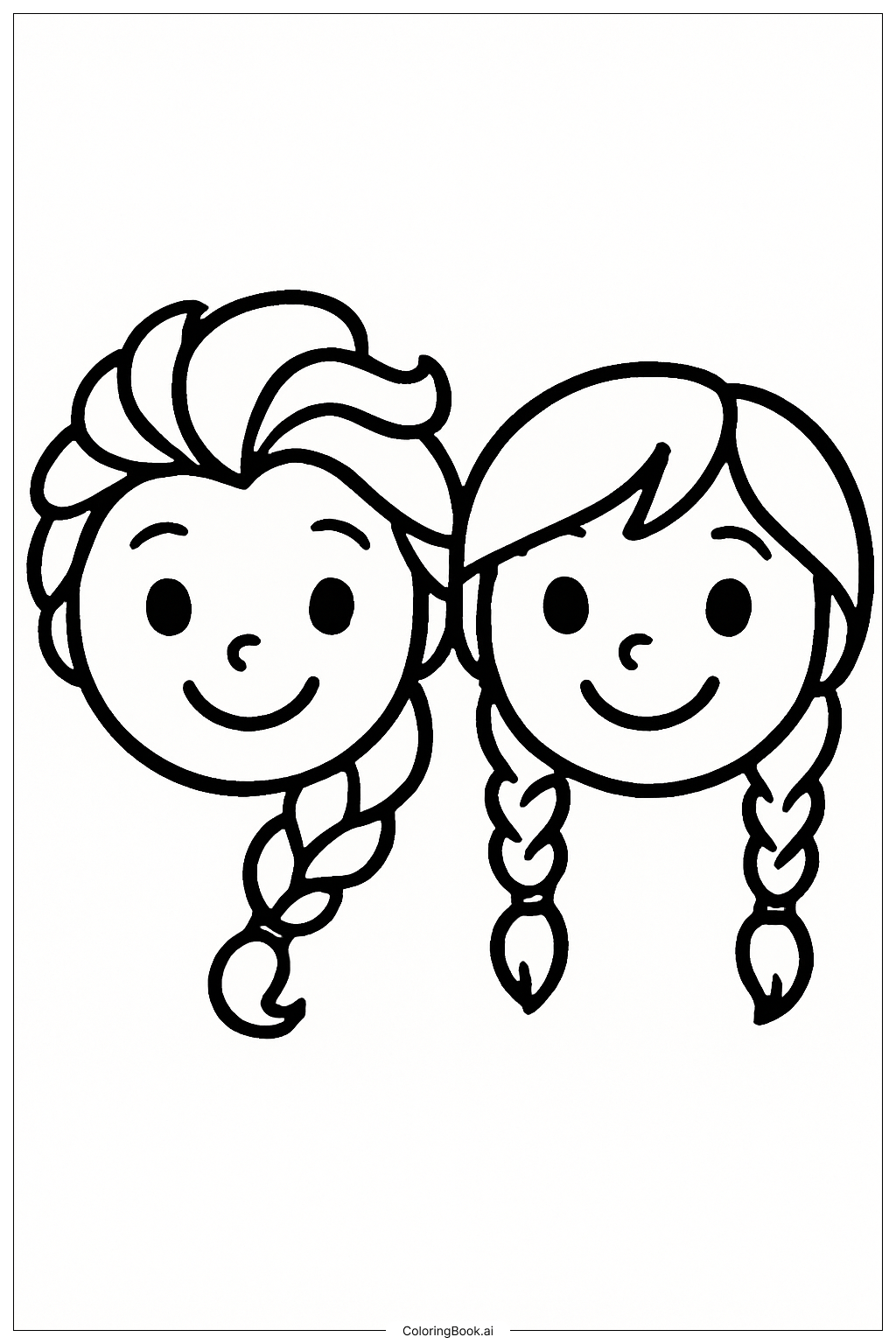 2 Elsa and Anna Coloring Pages (Free PDF & PNG Printables)