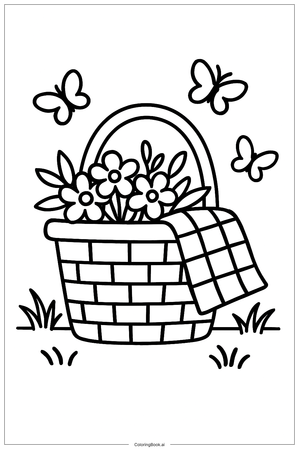 Floral Crown Coloring Page (Free PDF&PNG Printable)