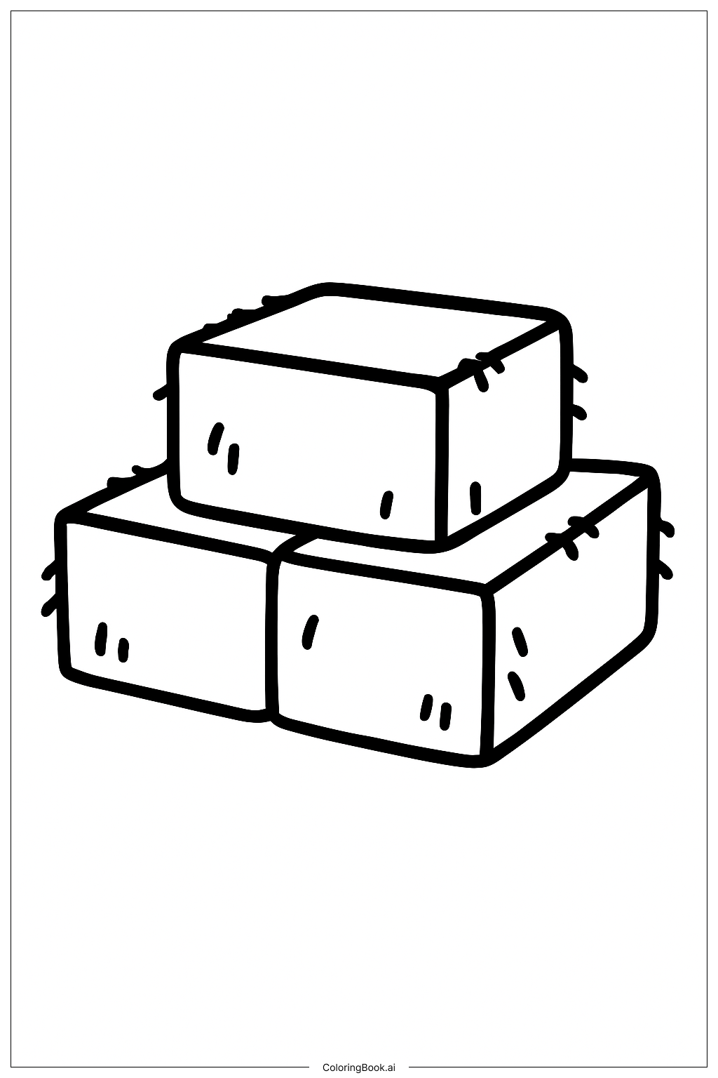 Page de coloriage Ballots de foin d'automne (PDF & PNG imprimables ...