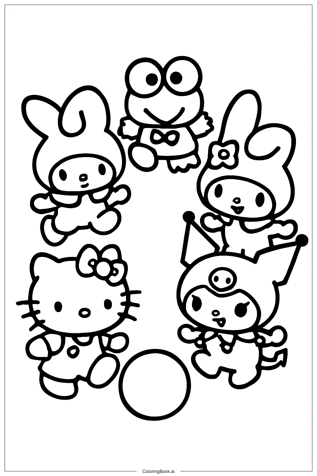 인어 강아지 놀이-2 색칠하기 페이지 (무료 PDF&PNG 인쇄 가능)