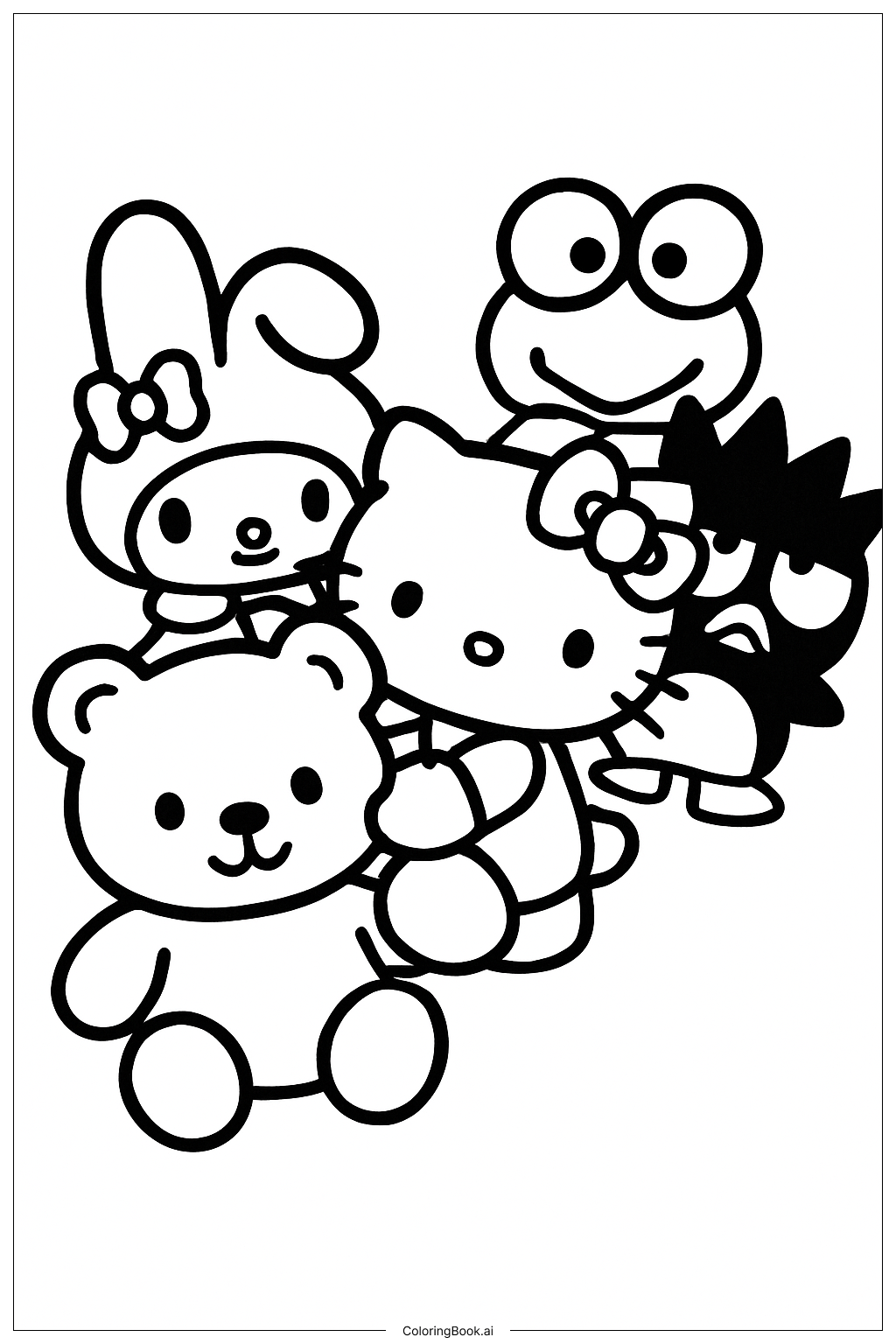 Kostenloser KI-Ausmalbilder Generator - ColoringBook AI