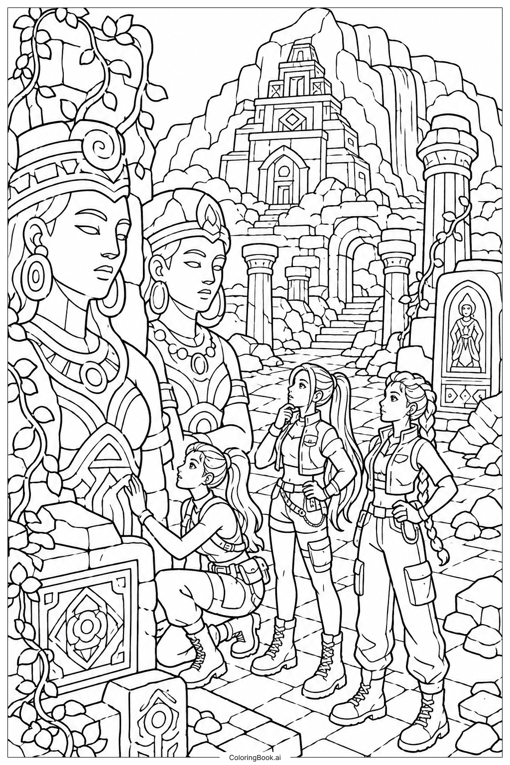 Free AI Coloring Pages Generator - ColoringBook AI