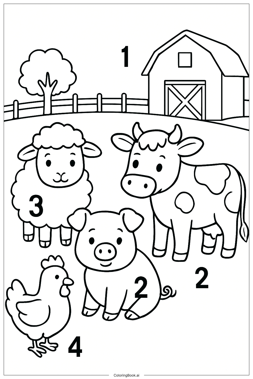 Math Candy Count Coloring Page (Free PDF&PNG Printable)