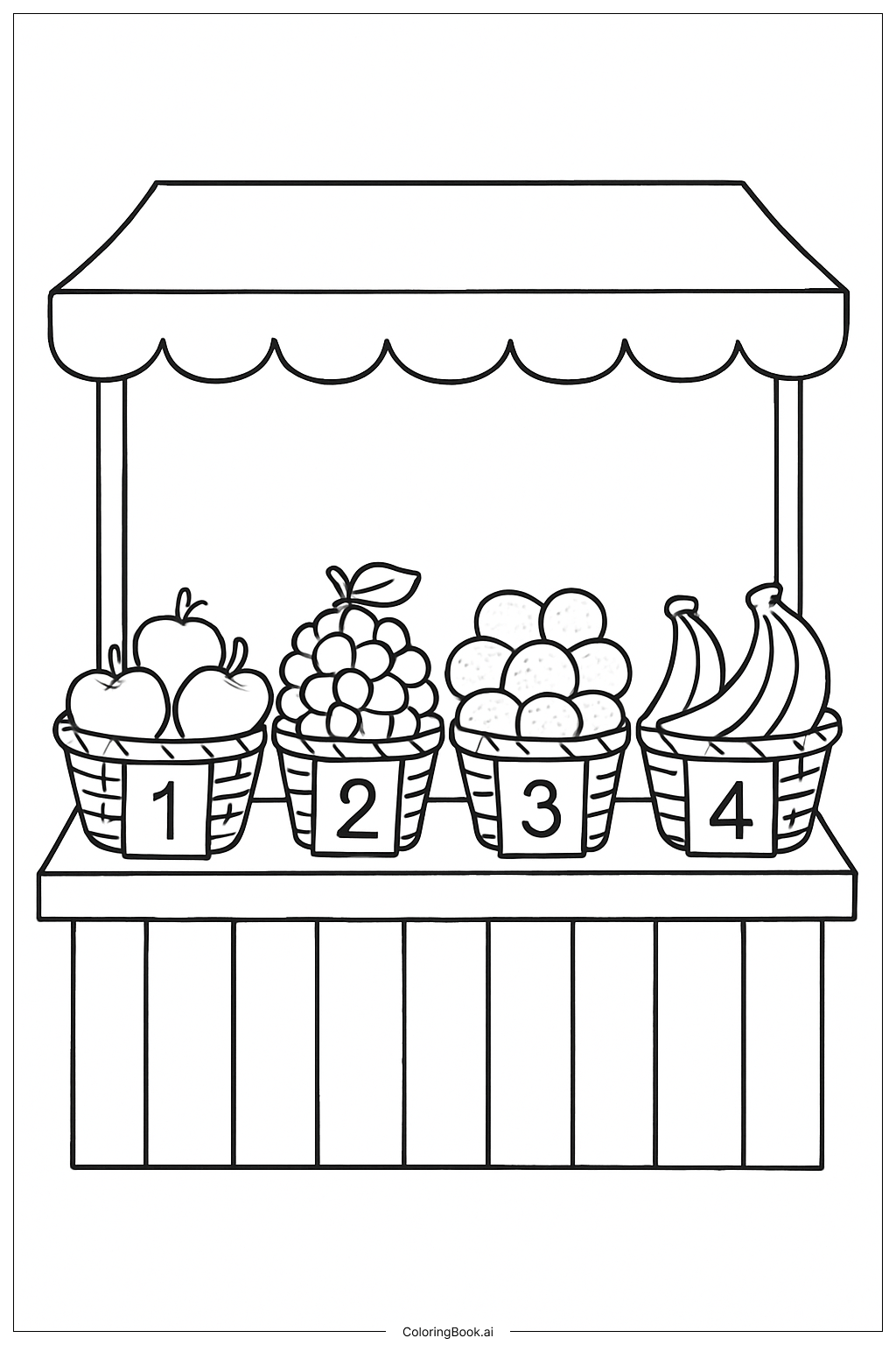 Math Counting Farm Coloring Page (Free PDF&PNG Printable)