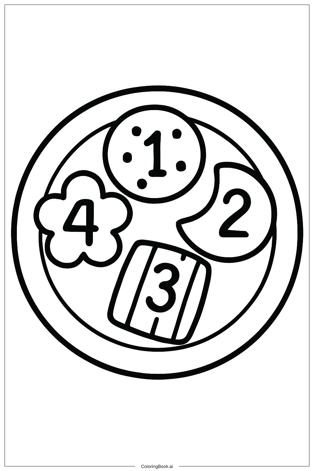 Math Snack Count Coloring Page (Free PDF&PNG Printable)