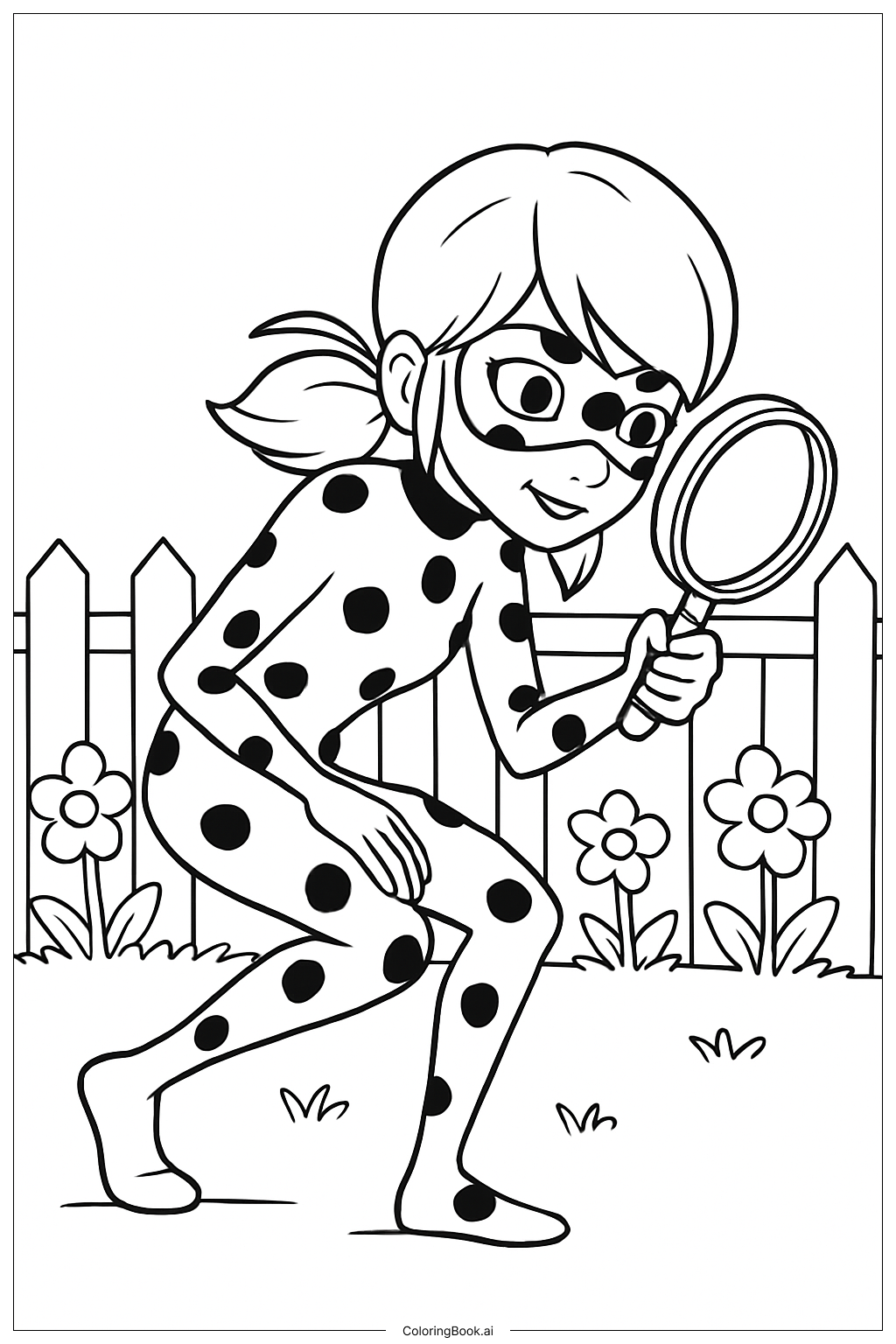 Miraculous Ladybug Baking Coloring Page (Free PDF&PNG Printable)