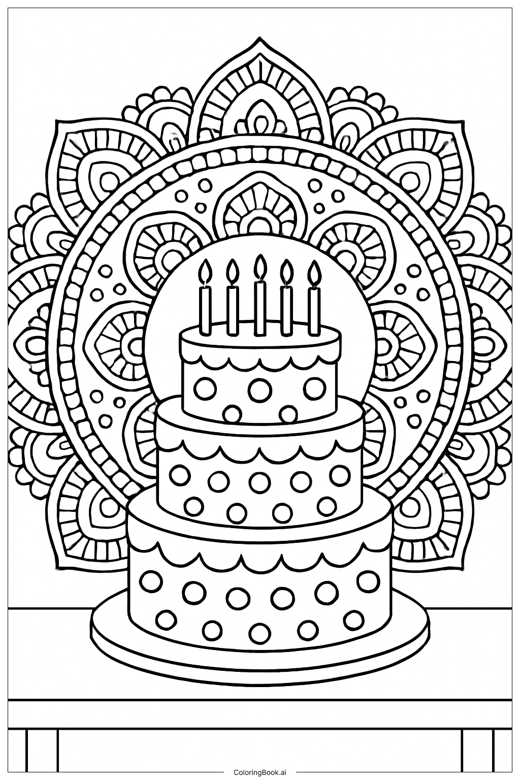 Monday Mandala Sleepy Moon Coloring Page (Free PDF&PNG Printable)