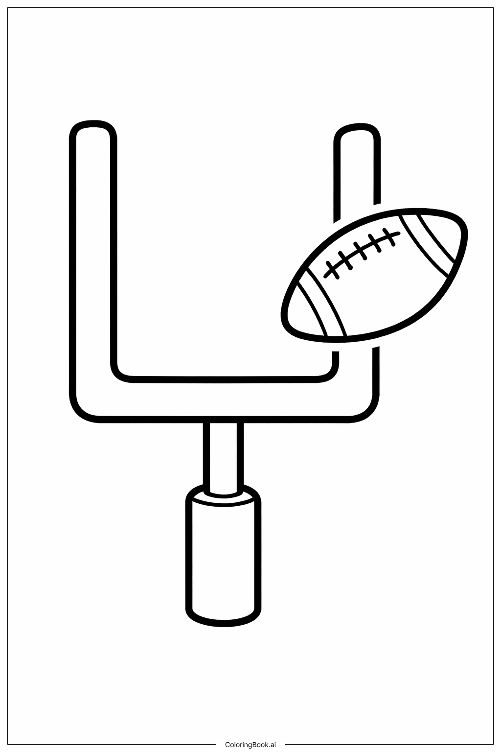 Philadelphia Eagles Goalpost Coloring Page (Free PDF&PNG Printable)