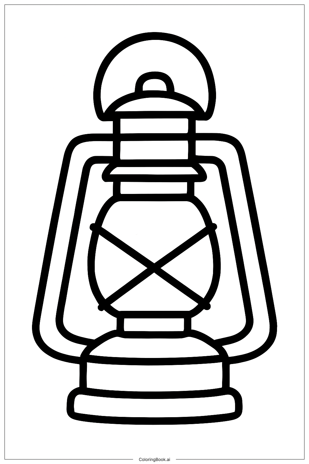 Polar-Express-Laterne Ausmalbild (Kostenloses PDF & PNG zum Ausdrucken)