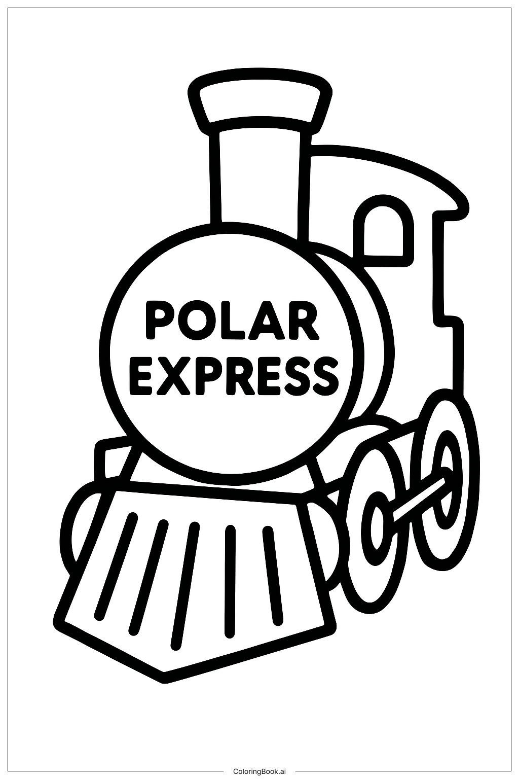 Polar Express Dampflokomotive Ausmalbild (Kostenloses PDF & PNG zum ...