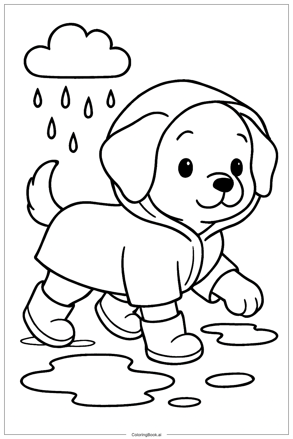 Puppy Dog At Vet Visit Coloring Page (Free PDF&PNG Printable)