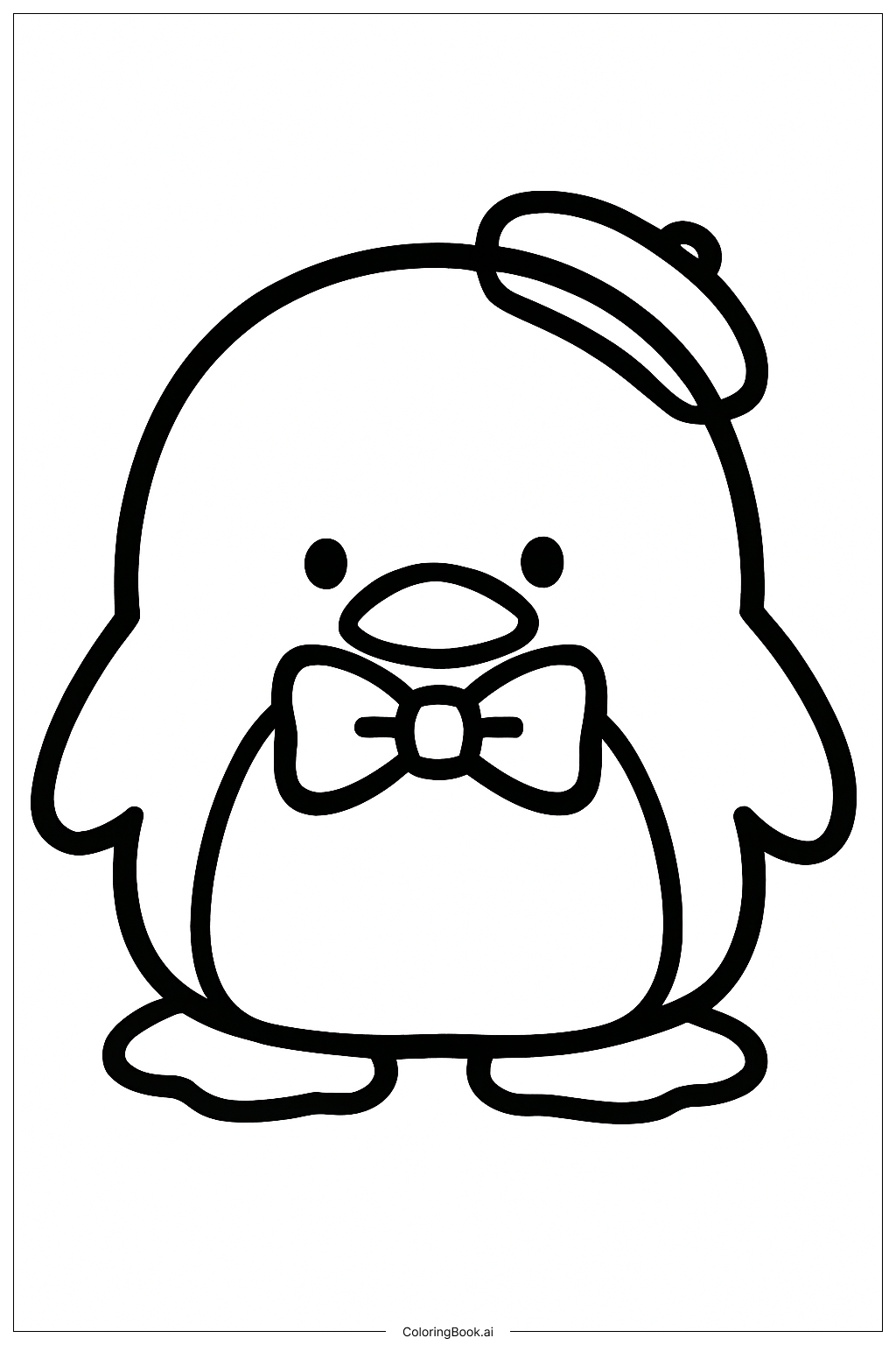 Página de Colorir Gravata Borboleta Sanrio Tuxedosam (PDF & PNG ...