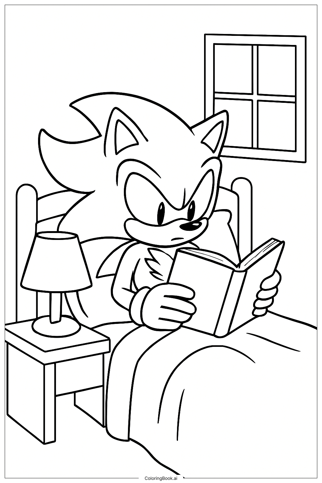 Shadow Gutenachtgeschichte Ausmalbild (Kostenloses PDF & PNG zum ...