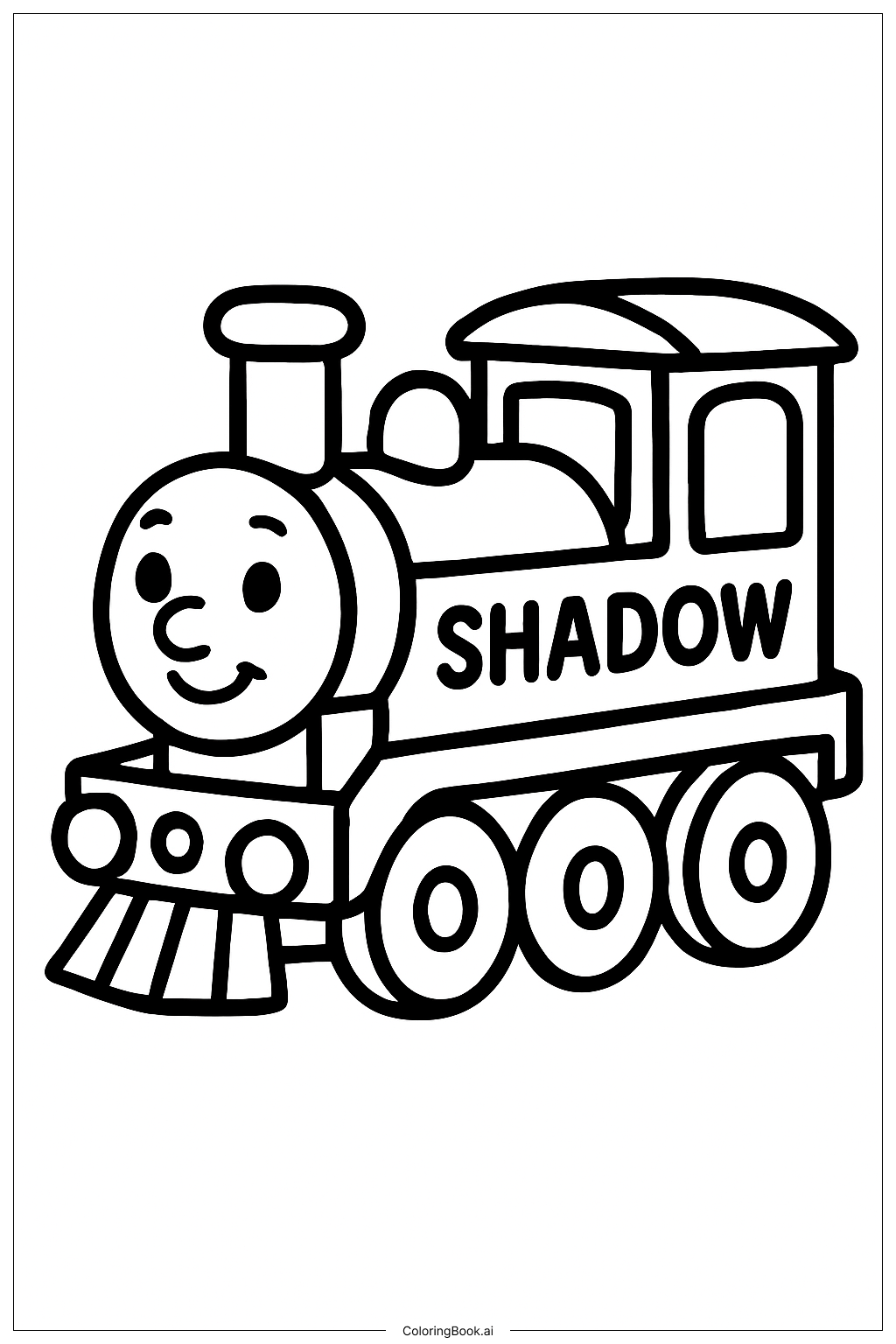 Shadow Train Ride Coloring Page (Free PDF&PNG Printable)