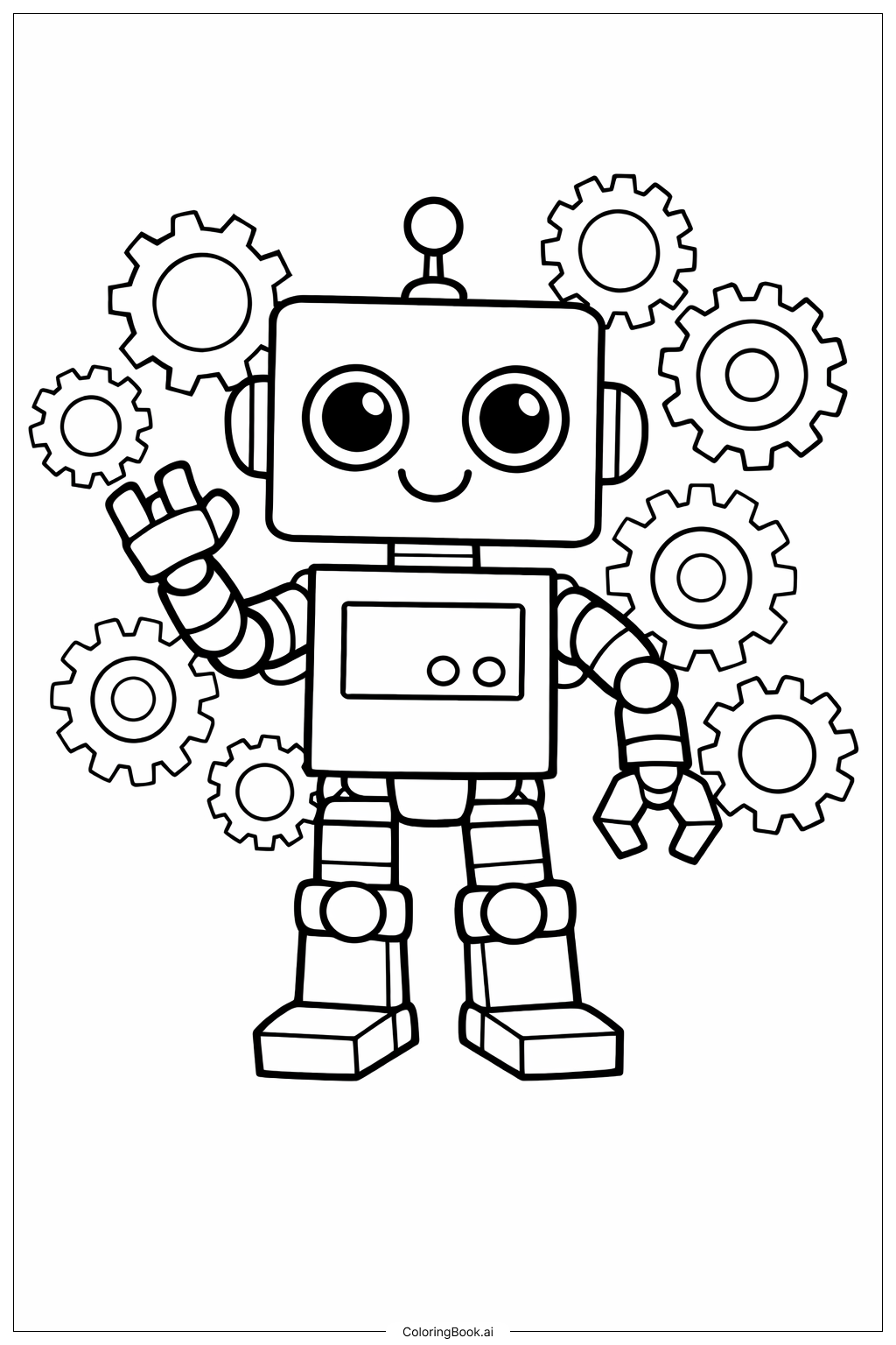 Shapes Tree Trio Coloring Page (Free PDF&PNG Printable)