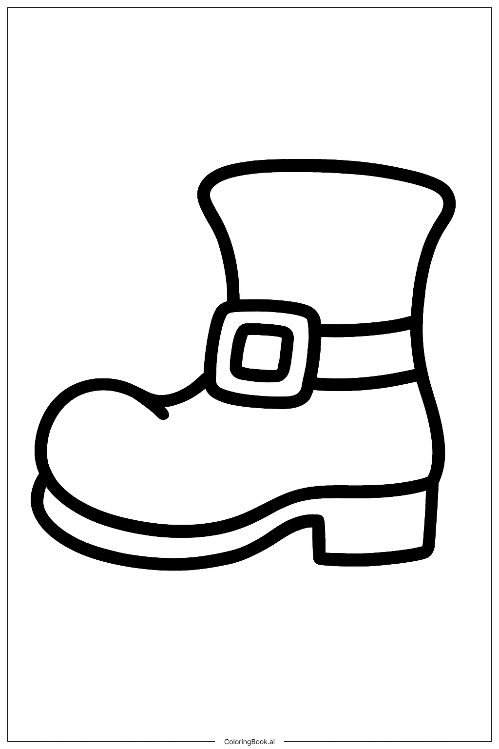Page de coloriage Botte de lutin de la Saint-Patrick (PDF & PNG ...